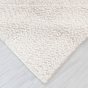 Ivory Cream Chunky Wool Felted High Quality Nordic - Etsy