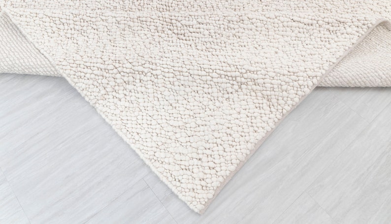 Ivory Cream Chunky Wool Felted High Quality Nordic - Etsy