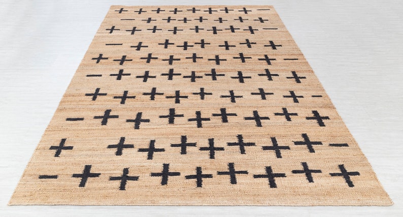 Natural Jute Black High Quality Hand Woven Premium Quality - Etsy