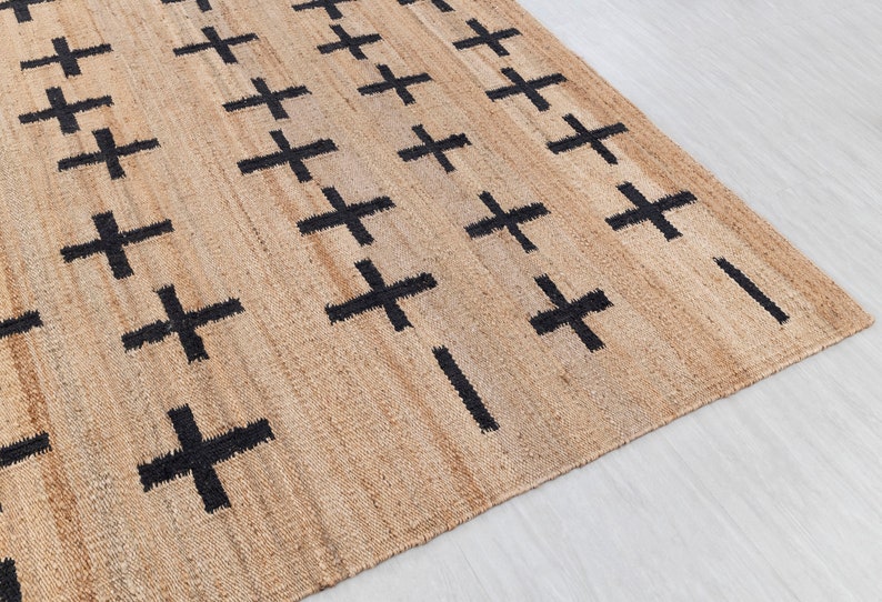 Natural Jute Black High Quality Hand Woven Premium Quality - Etsy