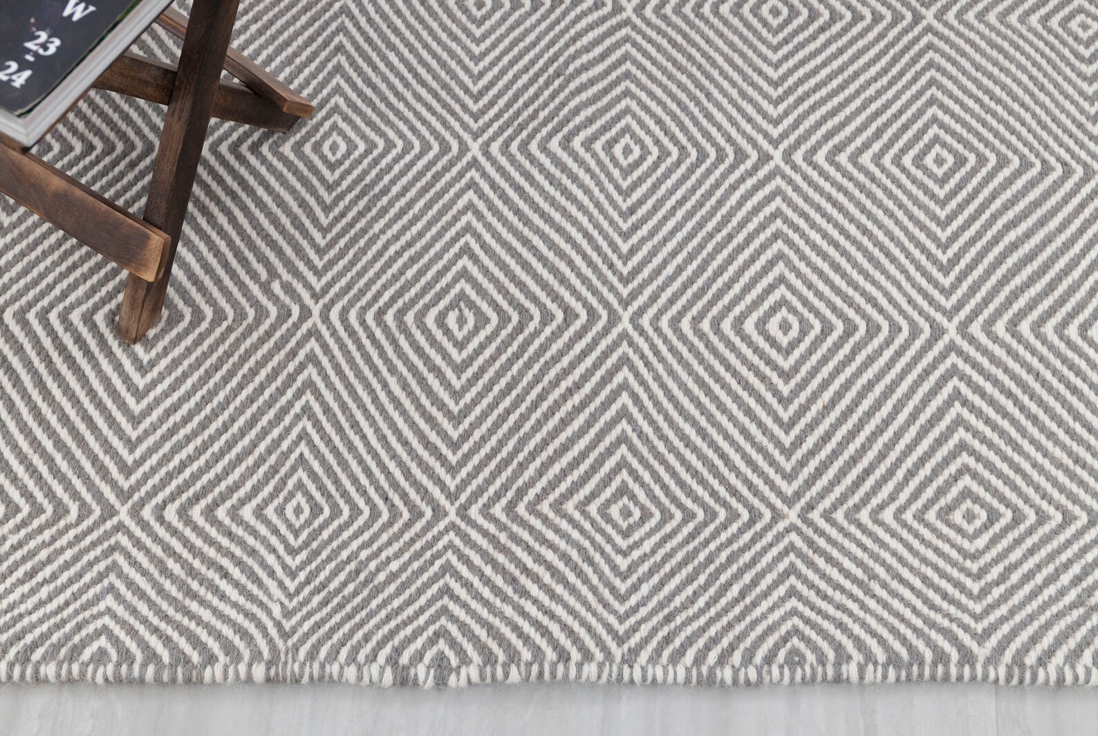 Wool Grey Ivory Flatweave Hand Woven High Quality Rug CUSTOM - Etsy