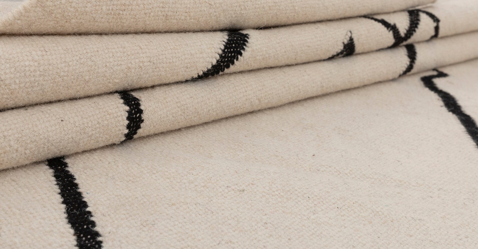 White Black Scandinavian Nordic Decor Inspired Rug Hand Woven - Etsy