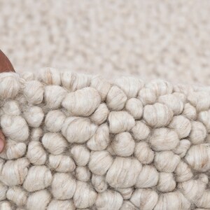 Ivory Cream Chunky Wool Felted High Quality Nordic - Etsy