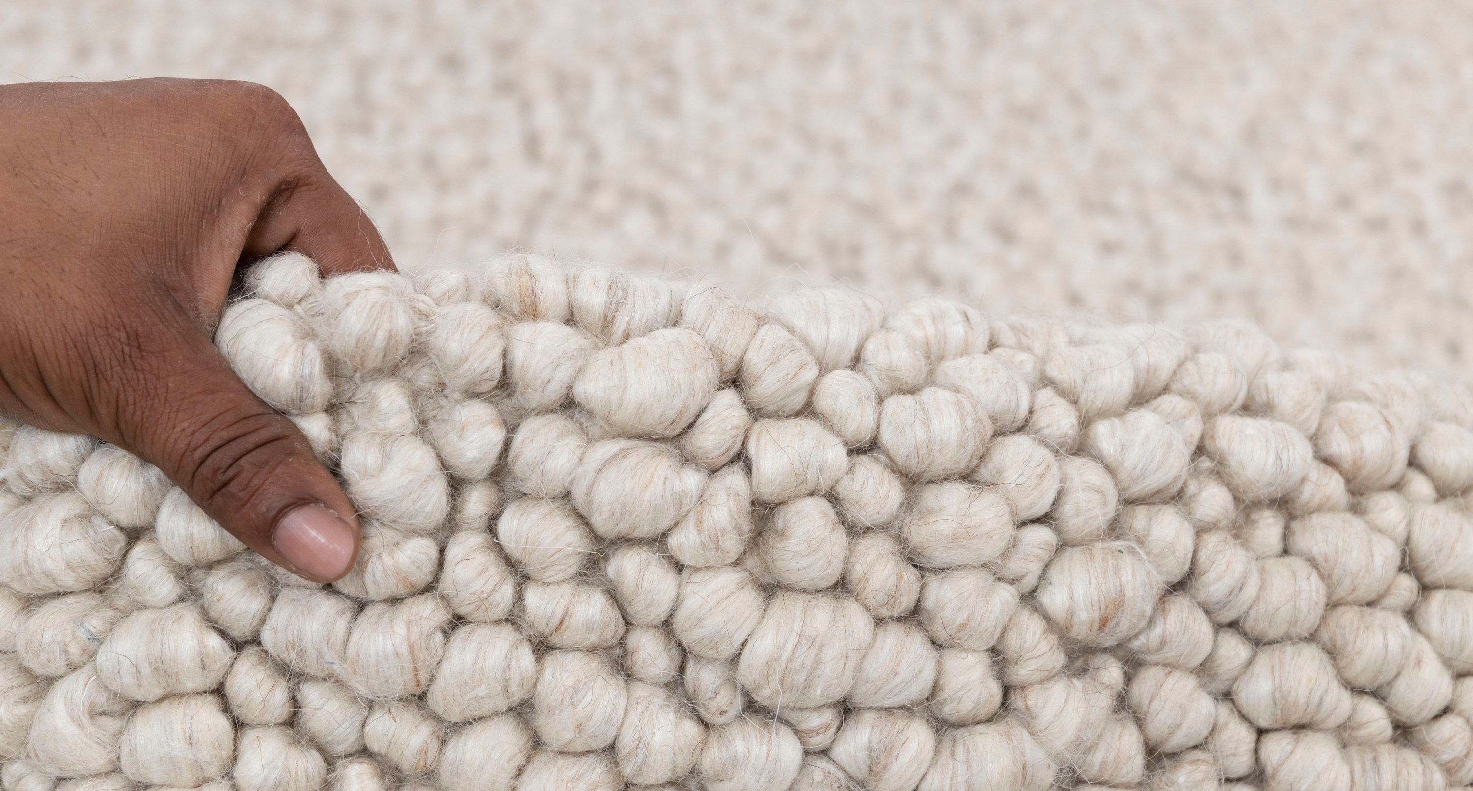 Ivory Cream Chunky Wool Felted High Quality Nordic - Etsy UK