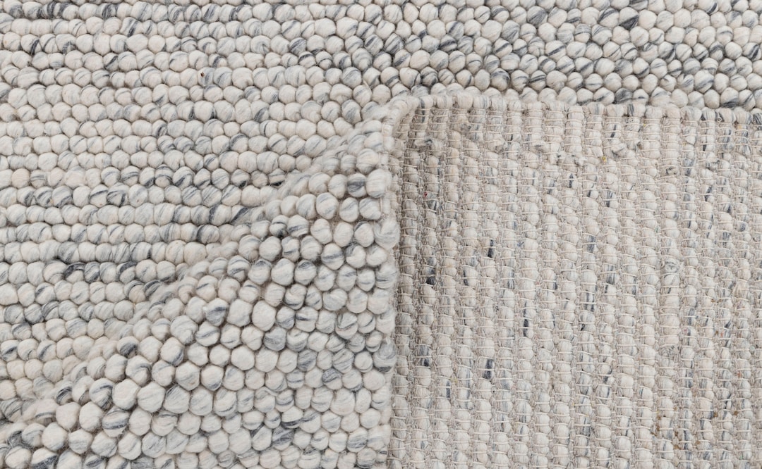 Chunky Felted Soft Wool Rug Ivory Grey Charcoal High Quality Hand Woven ...