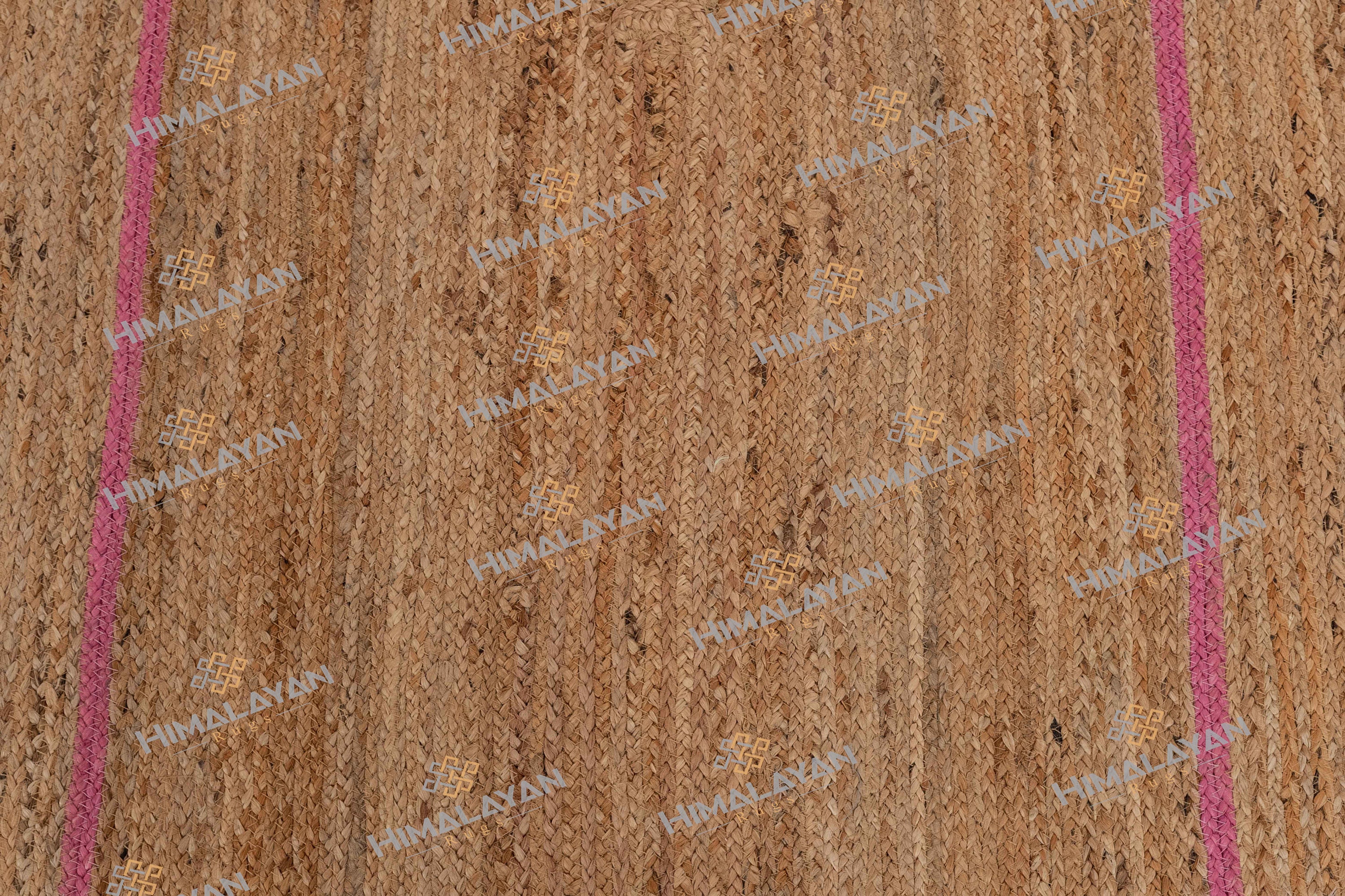 Fuchsia Pink Jute Scallop Handmade Rug Customise in Any Size | Etsy