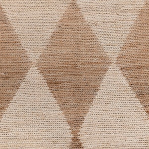 Natural Jute Gold Beige Diamond Design High Quality Hand Woven Boho ...
