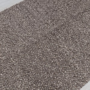 Chocolate Brown Grey Pebble Hand Woven High Quality Chunky Wool Felted ...