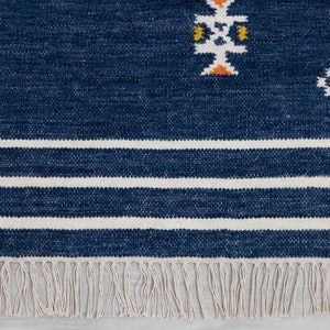 Blue Bohemian Boho Moroccan Rug Hand Woven Bohemian Decor Inspired ...
