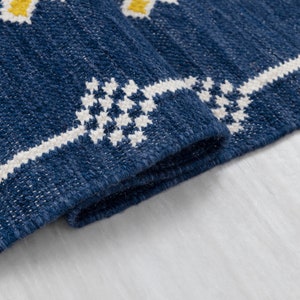 Blue Bohemian Boho Moroccan Rug Hand Woven Bohemian Decor Inspired ...