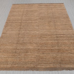 High Quality Hand Knotted Natural Jute Loop Pattern Solid Rug,customize ...