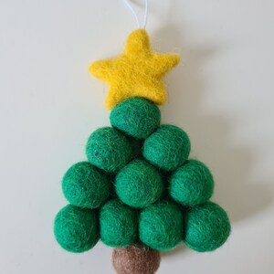 The Original Single or Multiple Felt Ball Christmas Tree Decorations ...