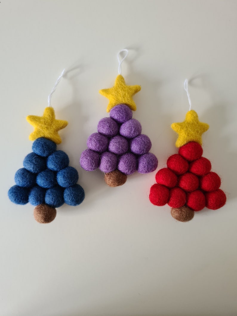 The Original Single or Multiple Felt Ball Christmas Tree | Etsy UK