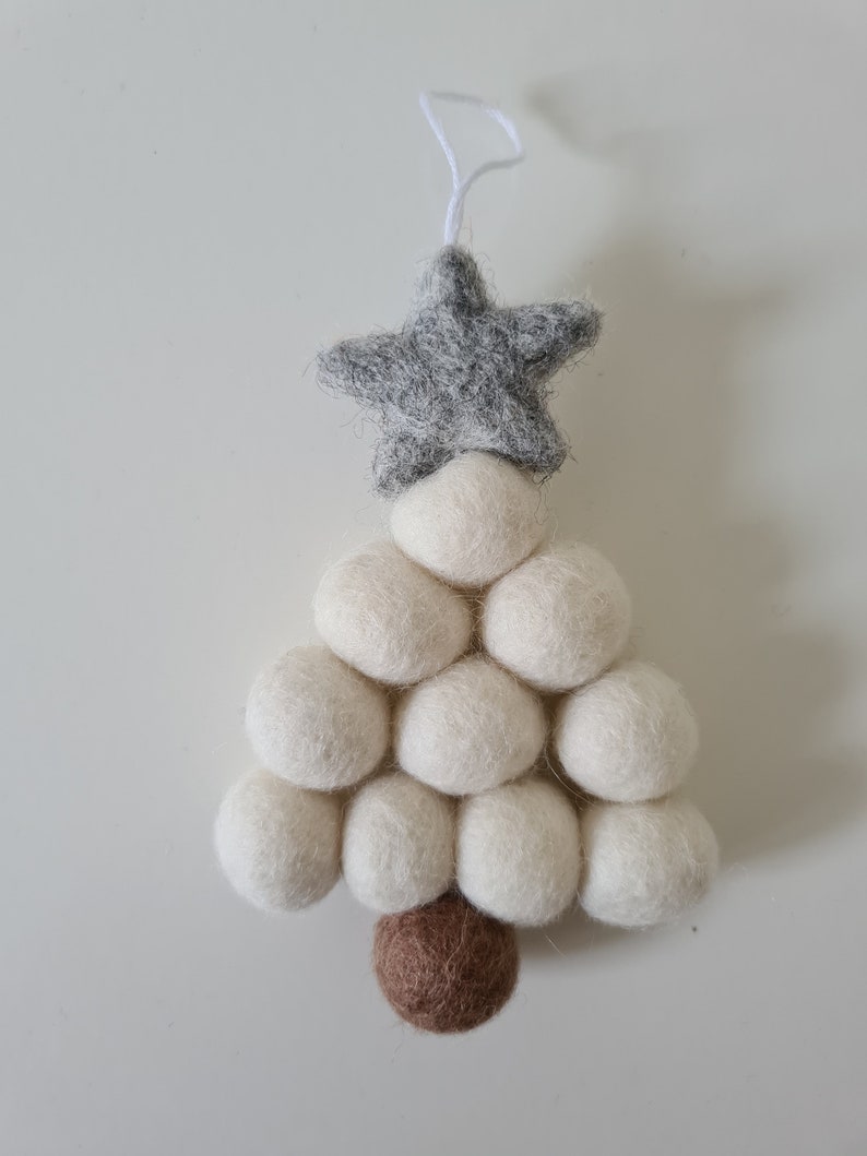 The Original Single or Multiple Felt Ball Christmas Tree Decorations ...