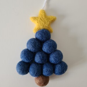 The Original Single or Multiple Felt Ball Christmas Tree Decorations ...