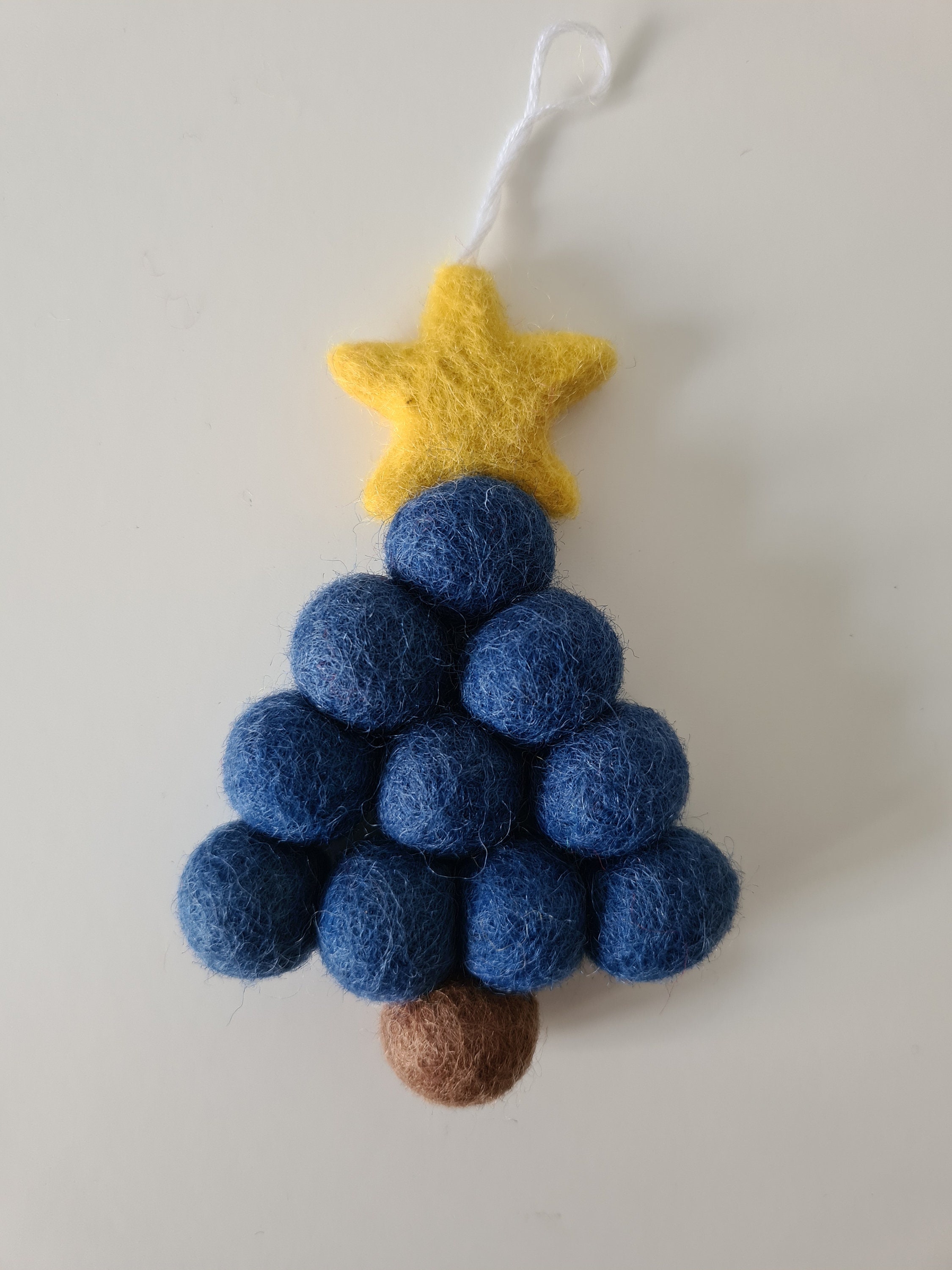 The Original Single or Multiple Felt Ball Christmas Tree Decorations ...