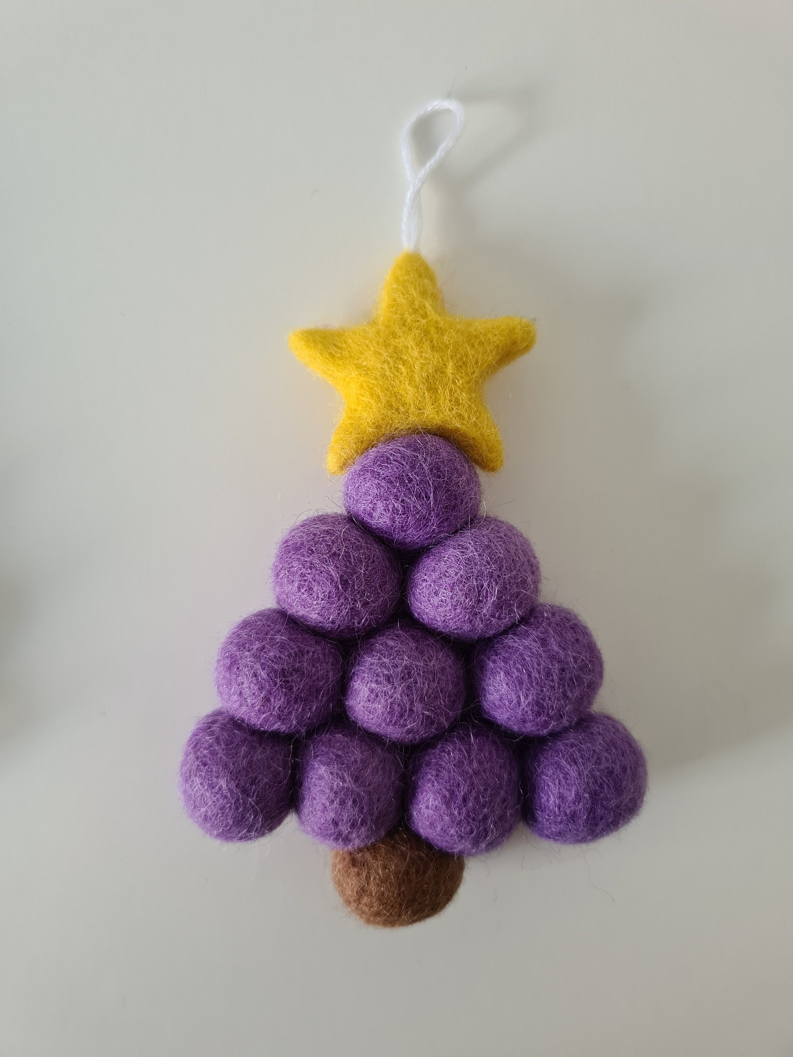 The Original Single or Multiple Felt Ball Christmas Tree Decorations ...
