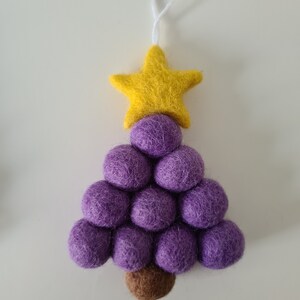 The Original Single or Multiple Felt Ball Christmas Tree Decorations ...