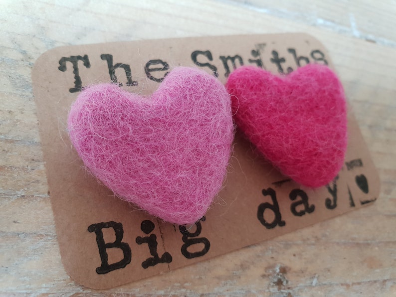 Felt Heart Magnets - Tracked UK Delivery Available - Etsy UK