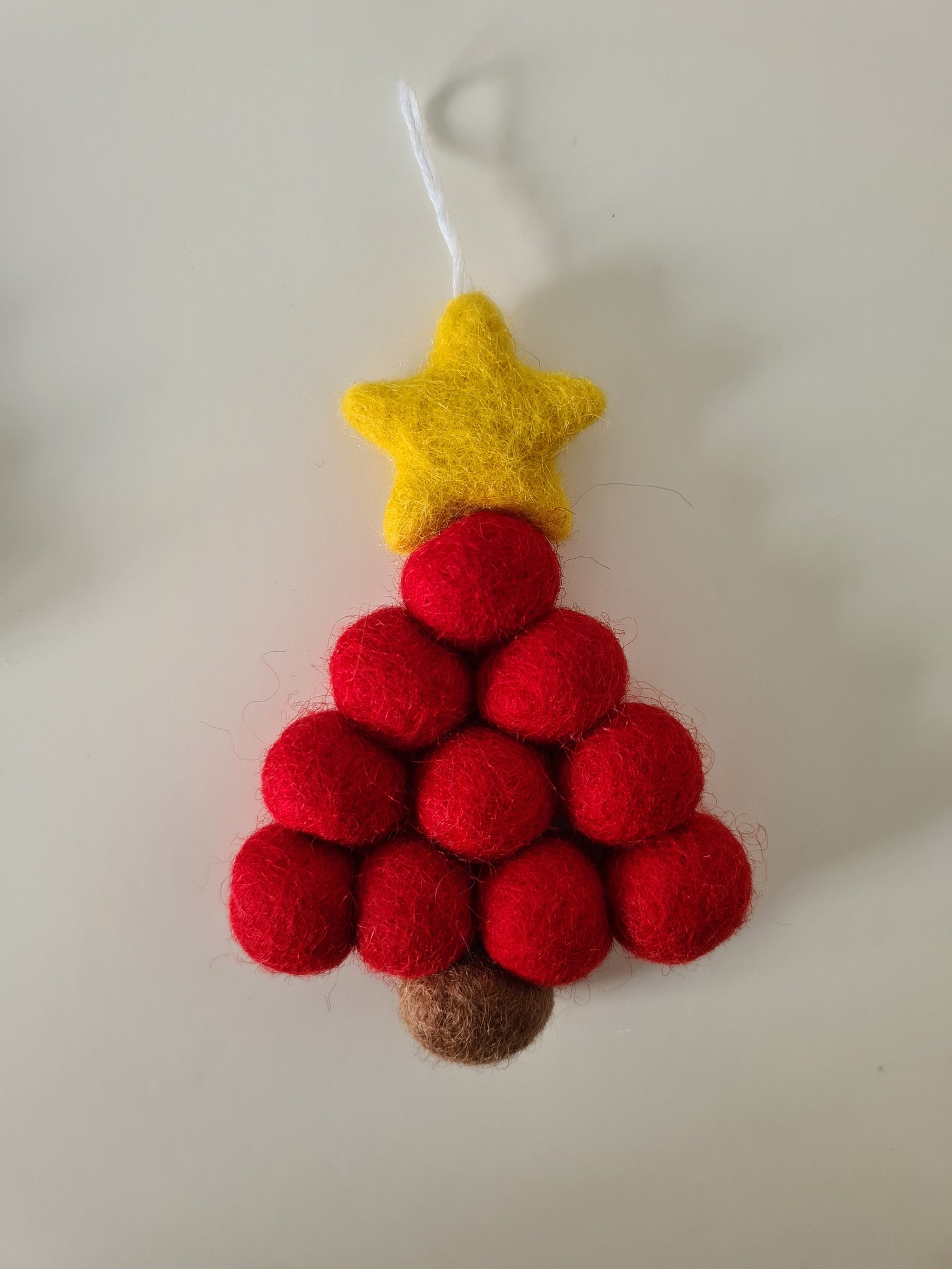 The Original Single or Multiple Felt Ball Christmas Tree Decorations ...