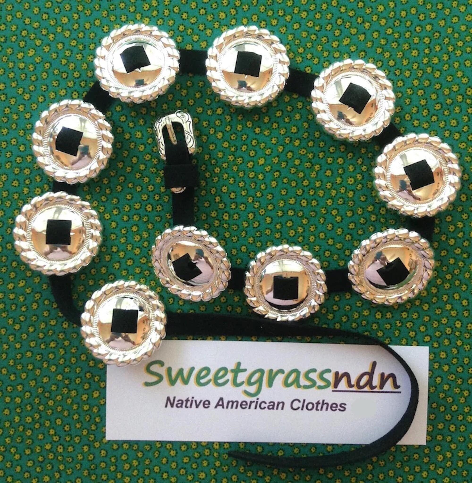 Native American Regalia Pow Wow Kids Silver-plated CONCHO BELT - Etsy