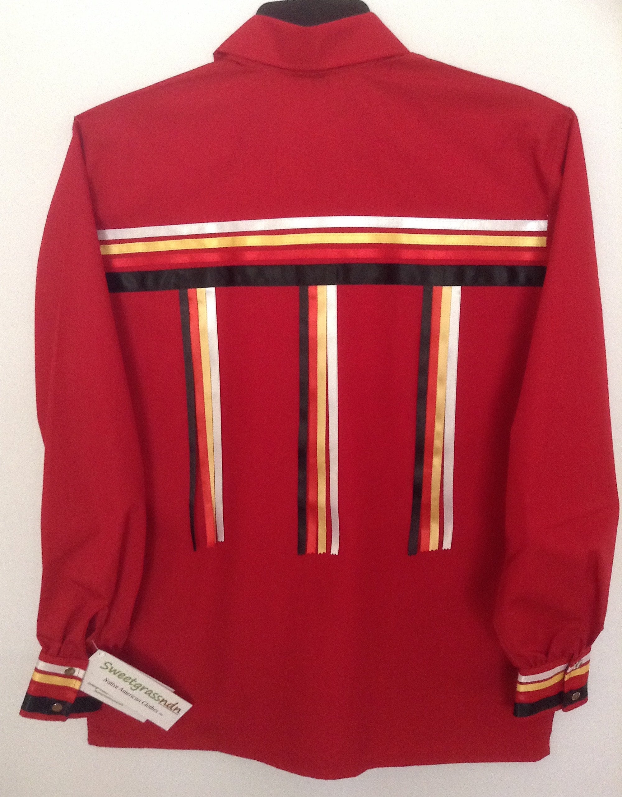 Native American Regalia Traditional RED Pow Wow Ribbon Shirt© | Etsy