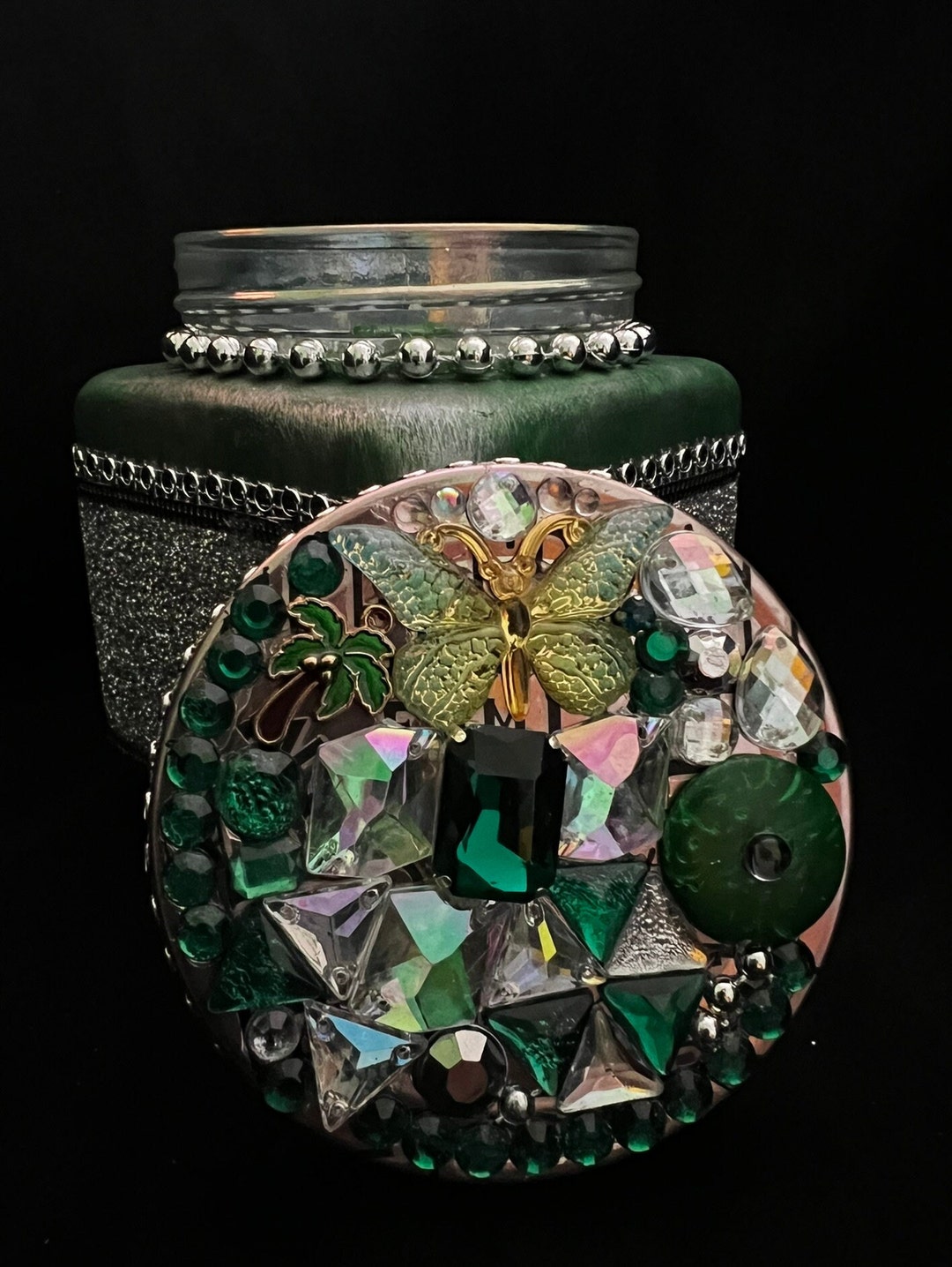 Beautiful Hand-decorated Jar With Lid - Etsy