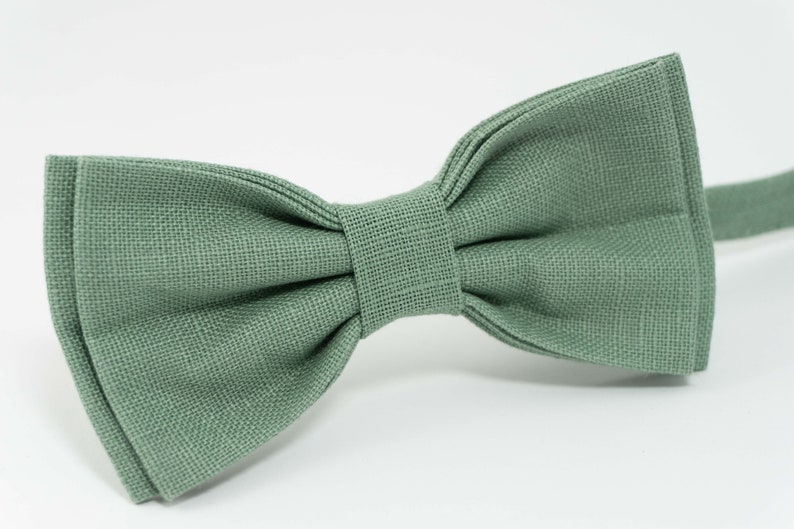 Sage Green Bow Tie | Sage Green Pre Tied Bow Ties, Sage Green Mens ...