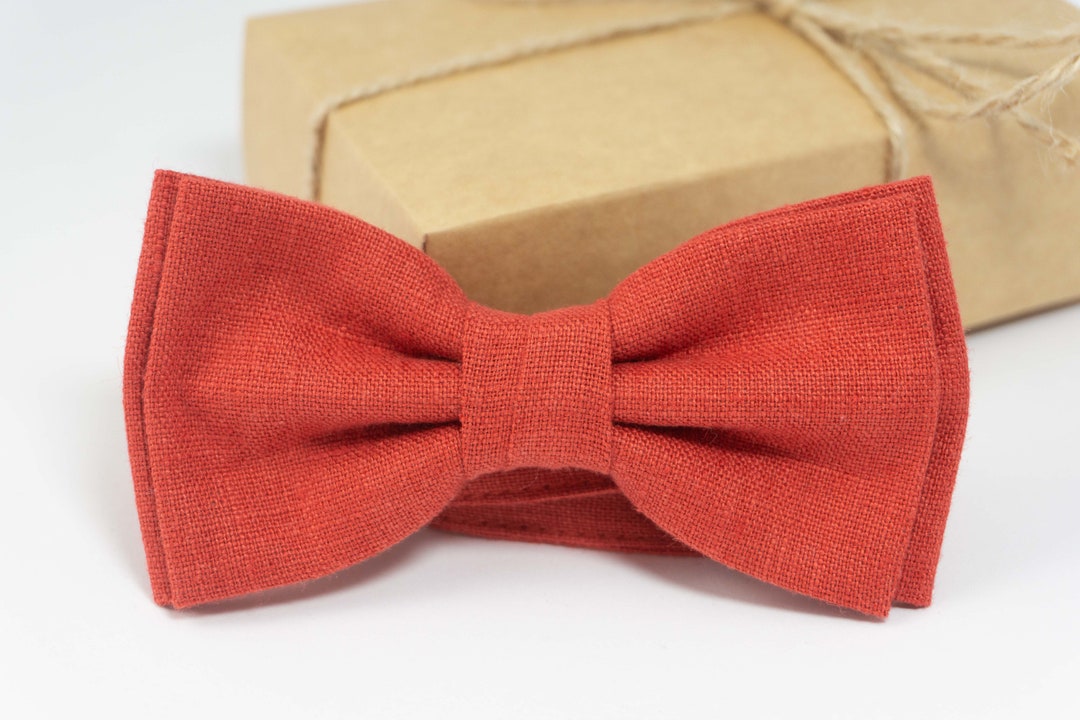 Rust Color Bow Tie Collection | Stylish Rust Ties for Men, Red Brick ...