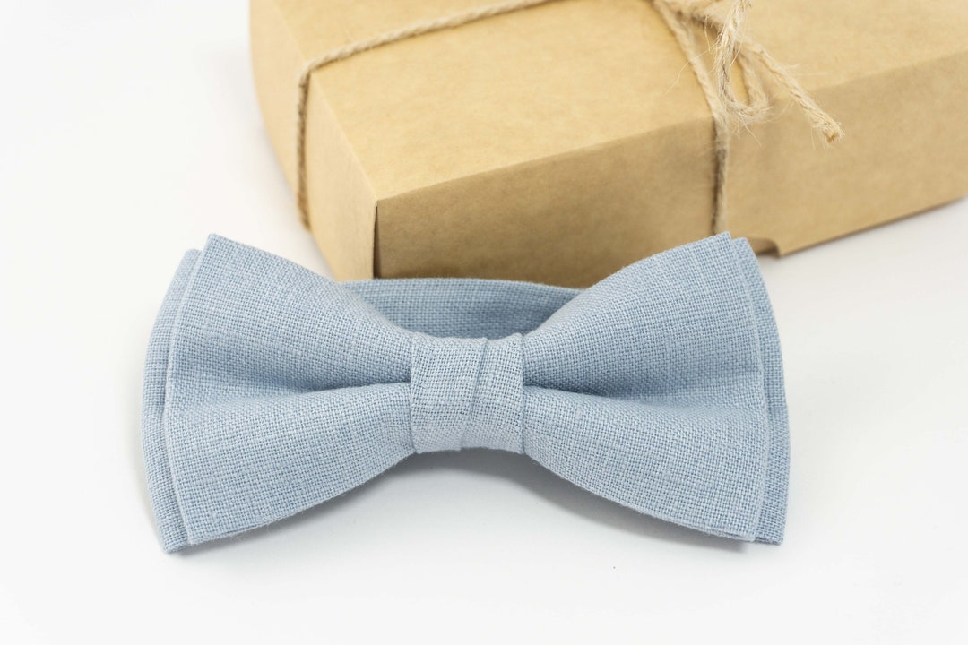Dusty Blue Bow Tie - Wedding Bow Tie, Groomsmen Bow Tie, Men's Bow Tie ...
