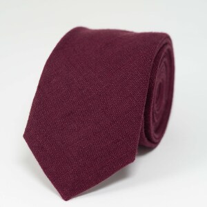 Wine Color Necktie for Men | Wine Color Wedding Necktie Made From ...