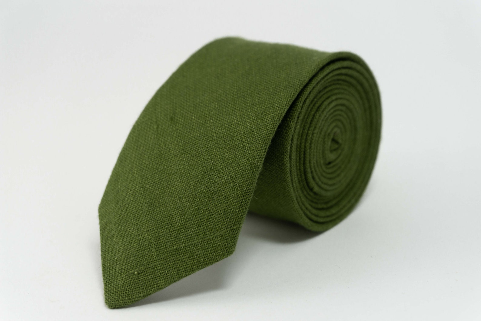 Corbata de boda verde oliva corbatas verde oliva corbatas - Etsy España