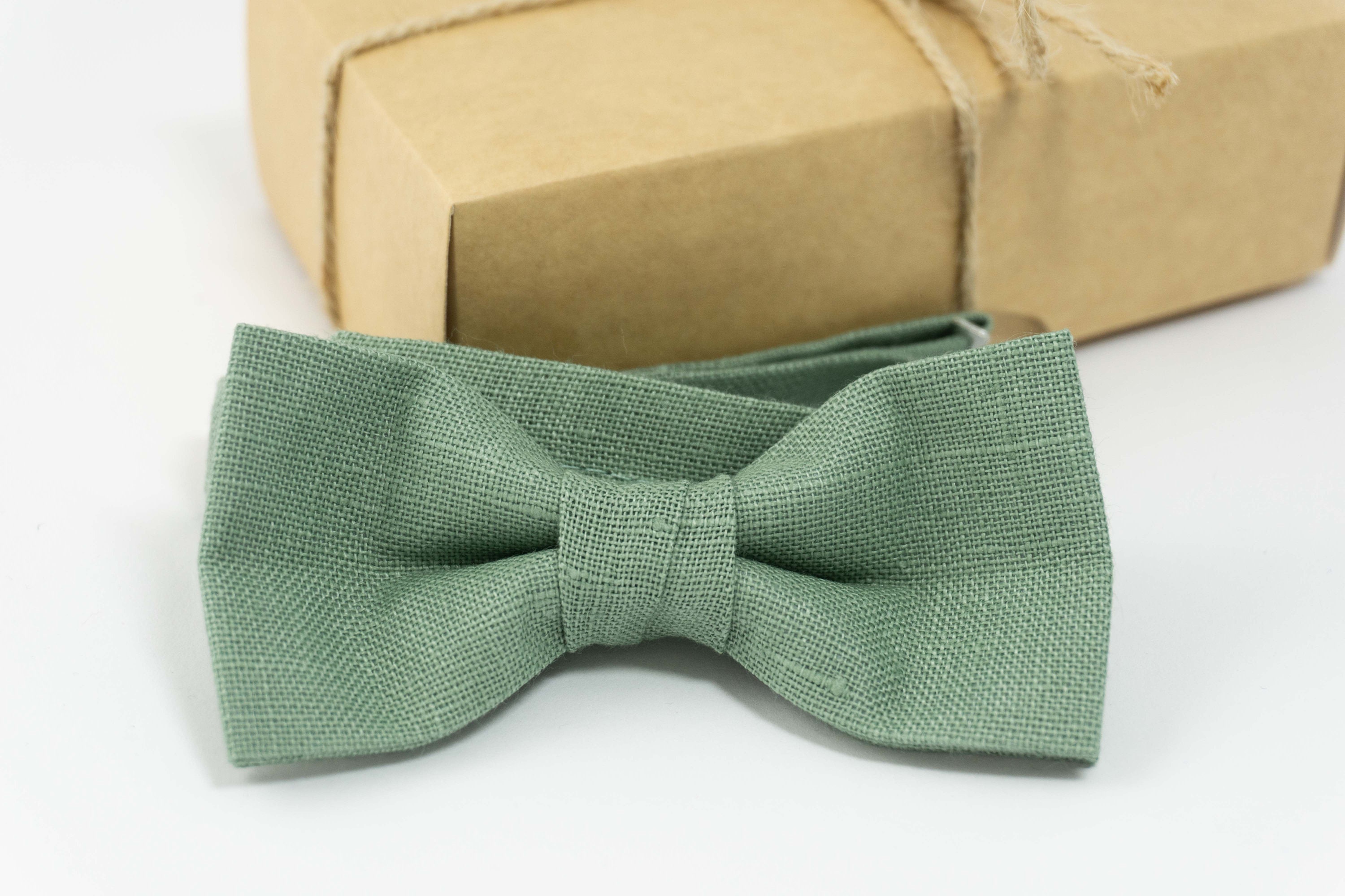 Sage green bow tie sage green wedding bow ties sage green | Etsy