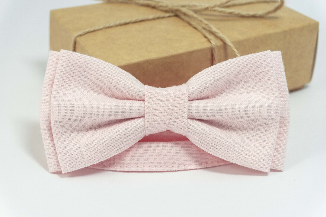 Petal Pink Bow Tie | Blush Pink Wedding Bow Tie, Toddler Blush Pink Bow ...