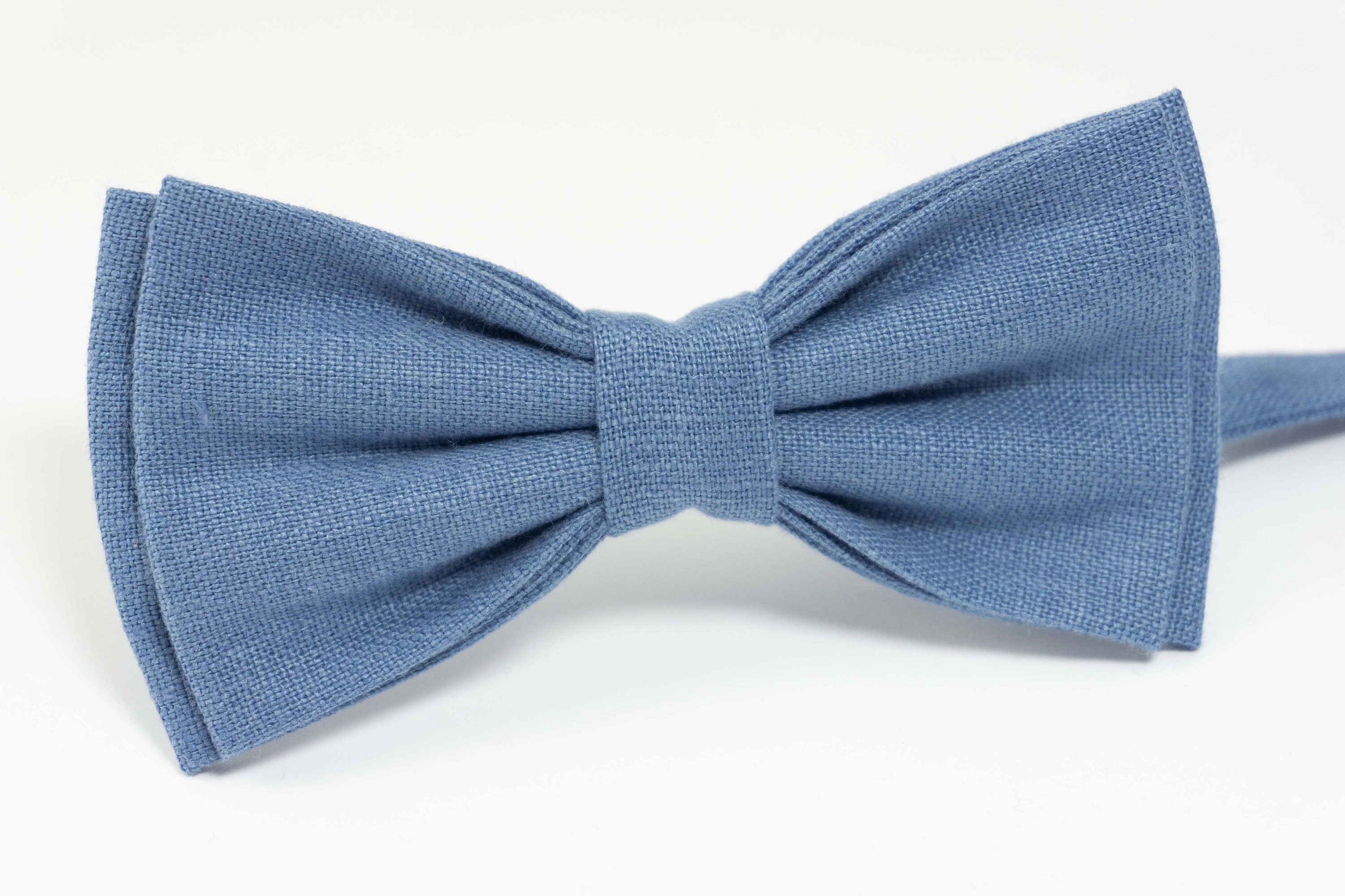 Blue color mens bow ties Blue color bow ties for weddings | Etsy