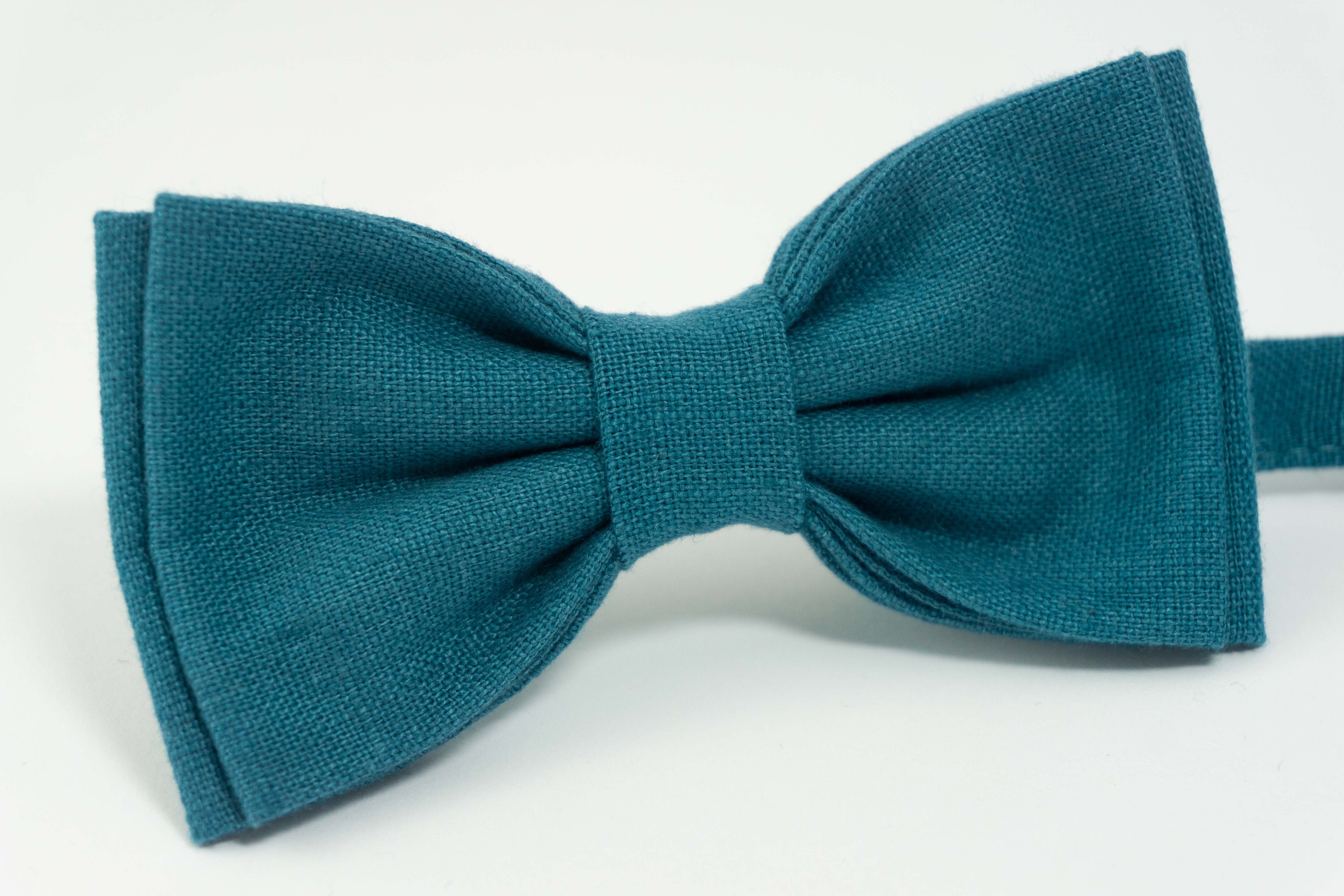 Dark Cyan Bow Tie | Wedding Ties and Pocket Squares, Mens Neckties ...