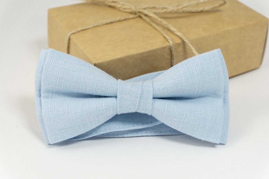 Light Blue Groomsmen Bow Ties | Light Blue Boys Bow Ties, Skinny ...