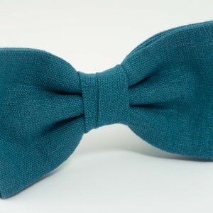 Dark Cyan Bow Tie | Dark Cyan Linen Bow Tie, Dark Cyan Weddings ...