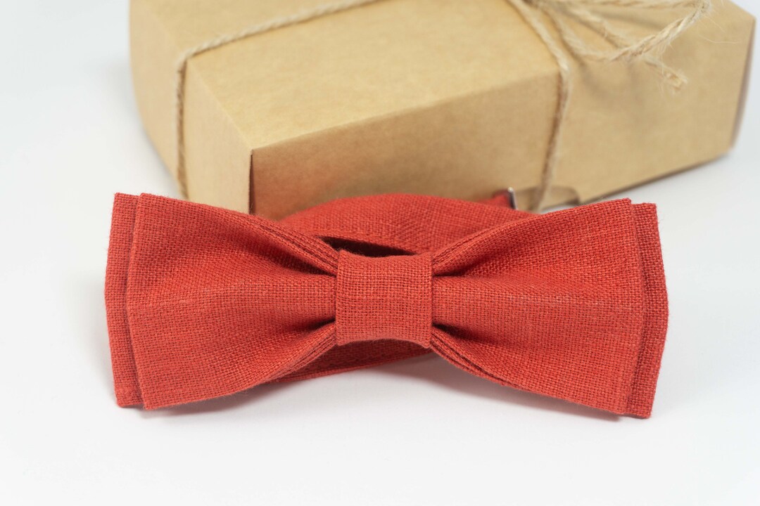 Rust Bow Tie for Weddings | Adorable Rust Baby Bow Tie, Necktie, and ...