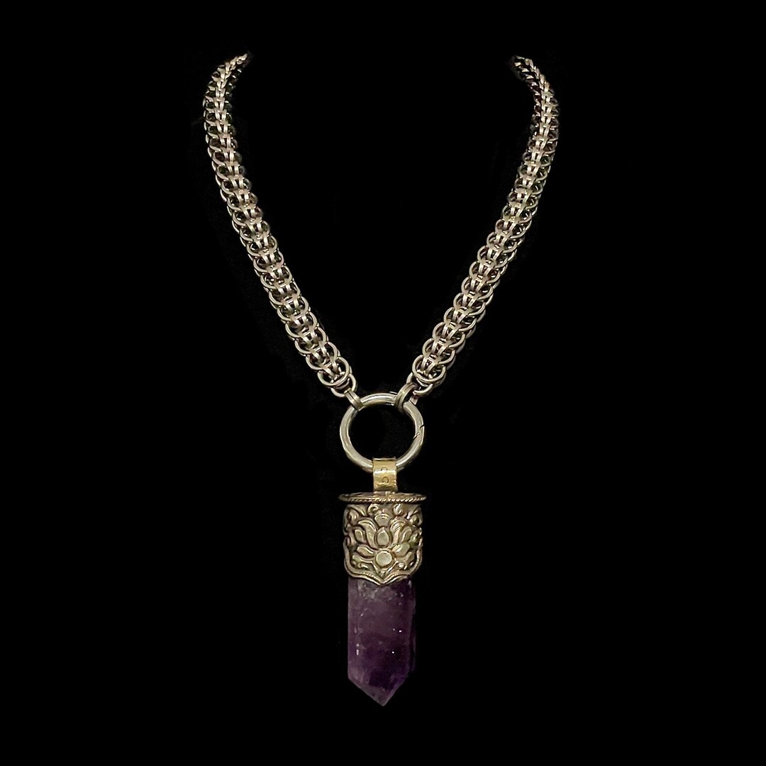 Stainless Steel Full Persian Chainmail Necklace, Handcrafted, One of a ...