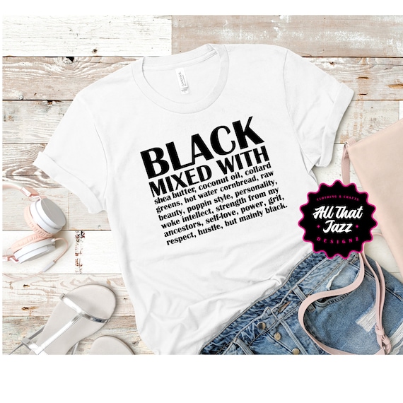 Black Mixed With SVG Gift Idea Cricut Silhouette Instant - Etsy