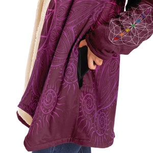 Soul Star Chakra Mandala Hooded Cloak. Rave Coat. Rave Cloak. Festival ...
