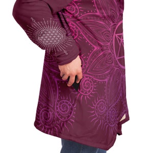 Soul Star Chakra Mandala Hooded Cloak. Rave Coat. Rave Cloak. Festival ...