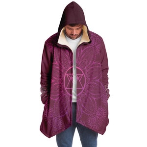 Soul Star Chakra Mandala Hooded Cloak. Rave Coat. Rave Cloak. Festival ...