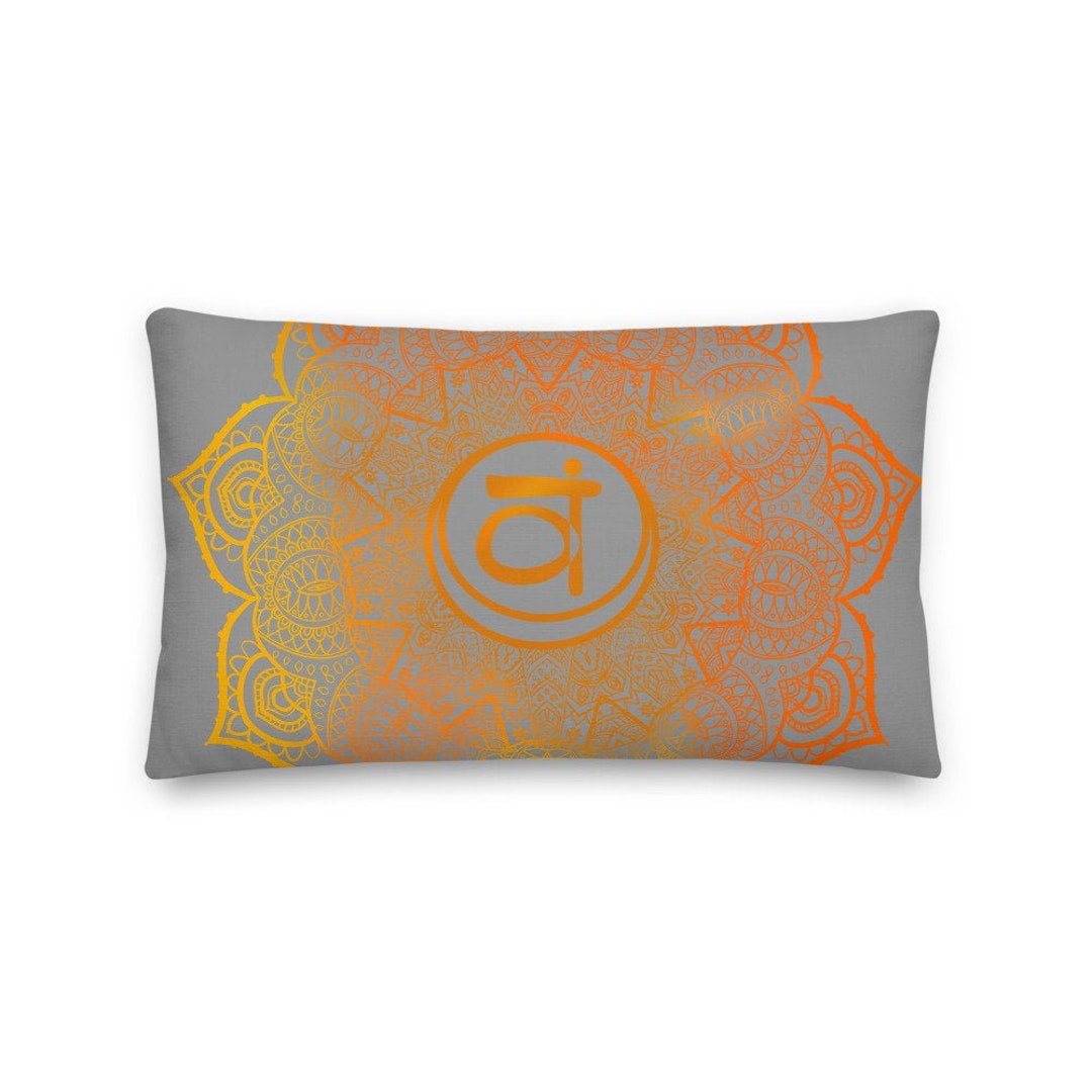 Goddess Swag™ Sacral Chakra Lumbar Throw Pillow 20 X 12. Sacred ...