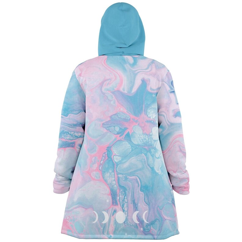 Blue Moon Seed of Life Ankh Hooded Cloak. Festival Jacket. Rave Cloak ...