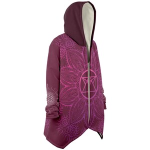 Soul Star Chakra Mandala Hooded Cloak. Rave Coat. Rave Cloak. Festival ...