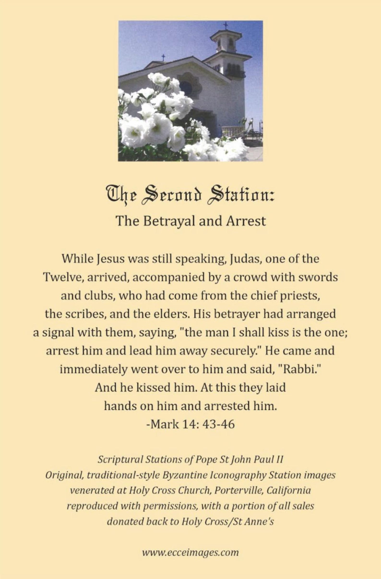 Byzantine Scriptural Stations of the Cross Cards Set 4" X 6" - Etsy