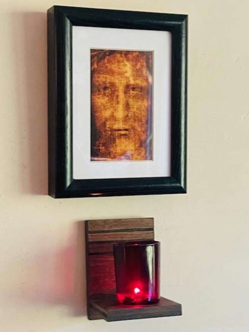 Veil of Manoppello + Shroud of Turin Holy Face of Jesus Wall Hanging ...