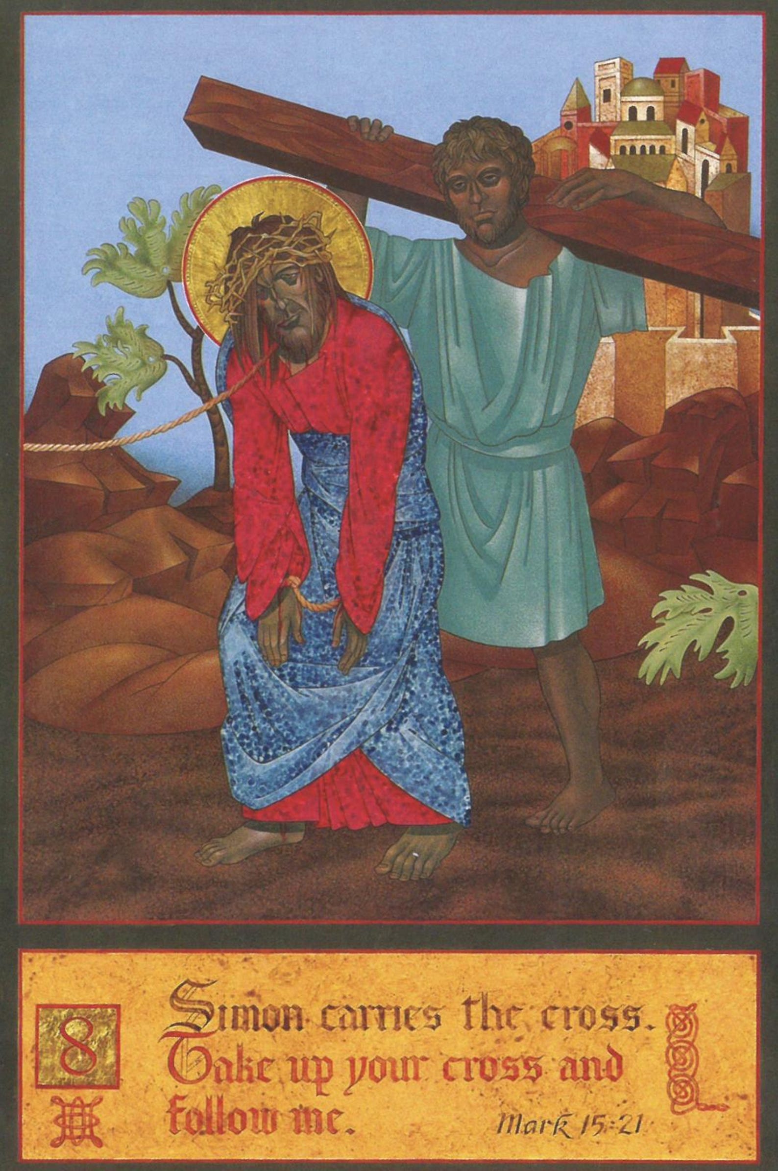 Byzantine Scriptural Stations of the Cross Cards Set 4" X 6" - Etsy